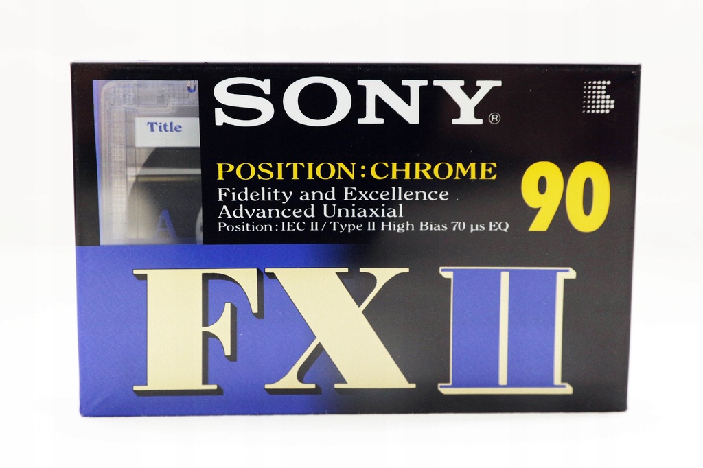 SONY FX II C-90 CHROME *NOWA, UNIKAT, JAPAN, TANIO - 12836117105 ...