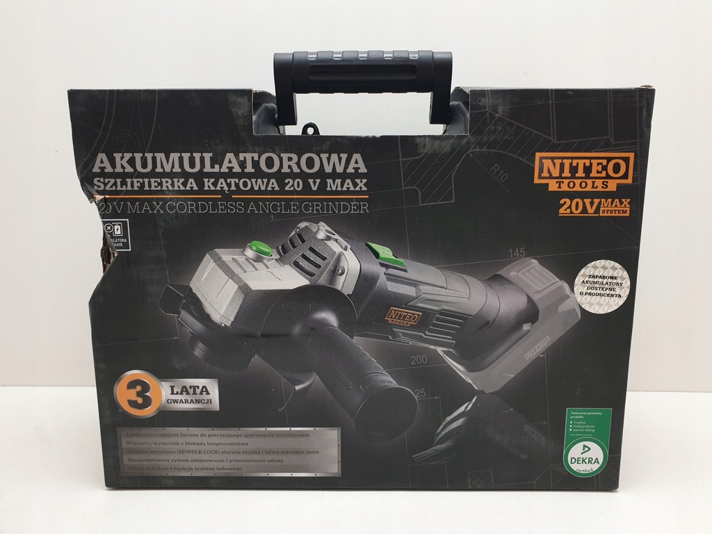 AKUMULATOROWA SZLIFIERKA 20V NITEO TOOLS - 10866061163 - oficjalne archiwum Allegro
