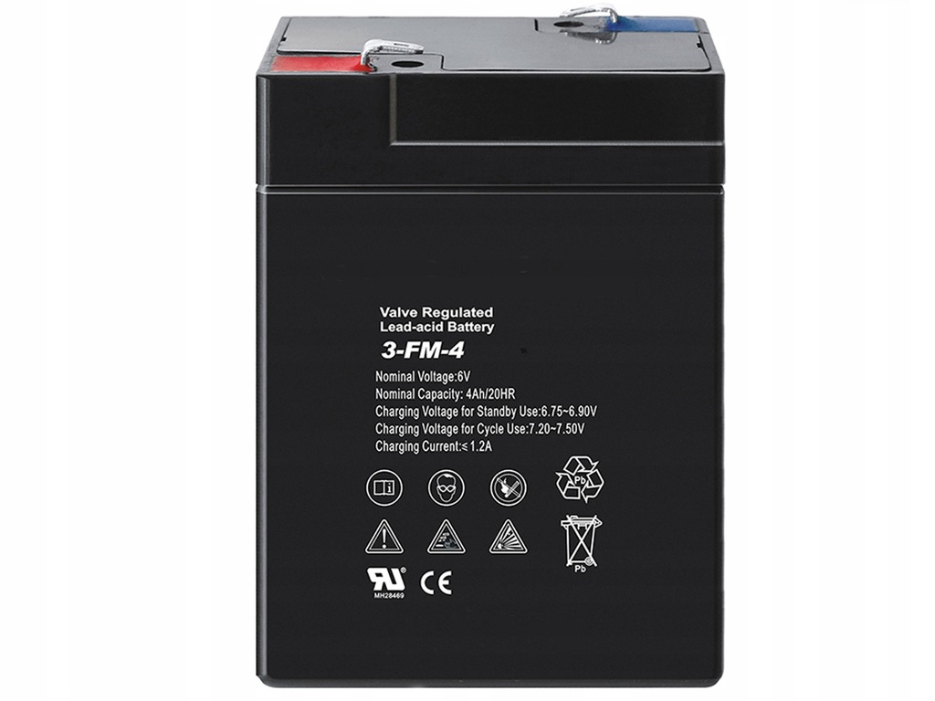 AKUMULATOR ŻELOWY AGM 6V 4Ah 3-FM-4 MONITORING - 9097862777 - oficjalne ...
