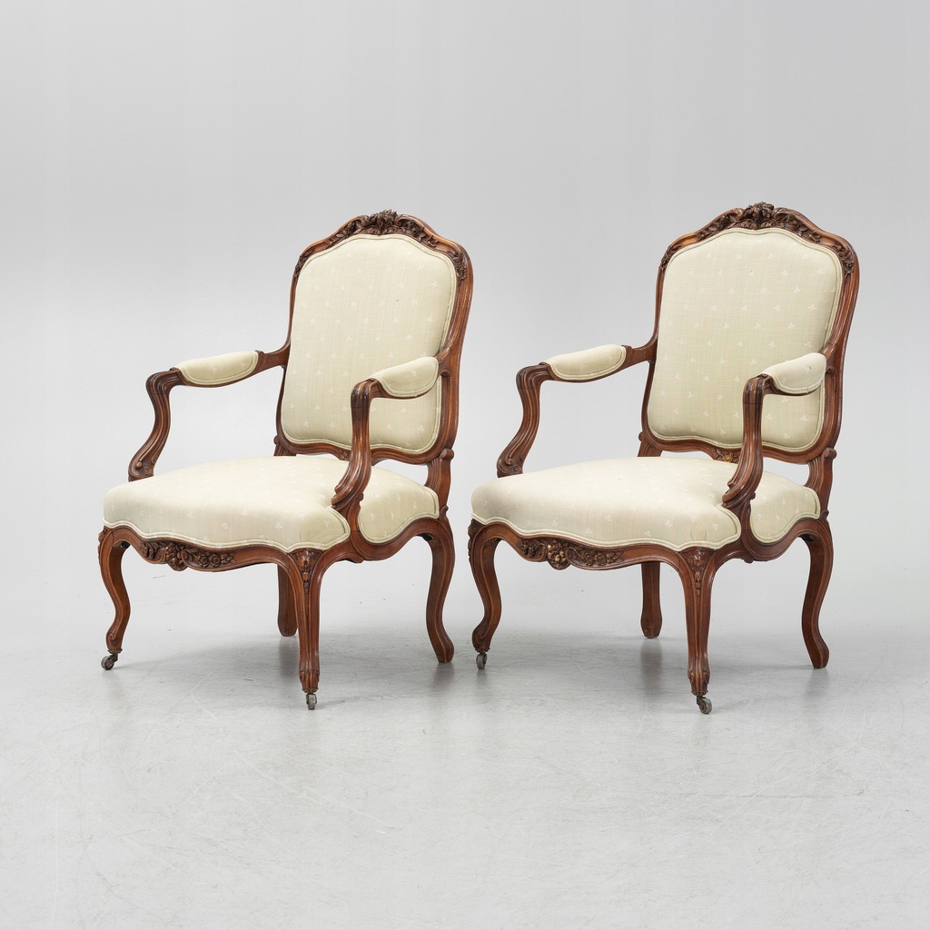 Fotele w stylu Neorokoko XIX w 1880 r Piękne !!! - 14609135740 ...