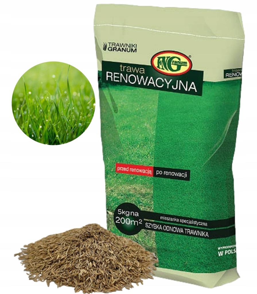 TRAWA REGENERACYJNA RENOWACYJNA DO ODNAWIANIA 5KG - 13172868638 - oficjalne archiwum Allegro