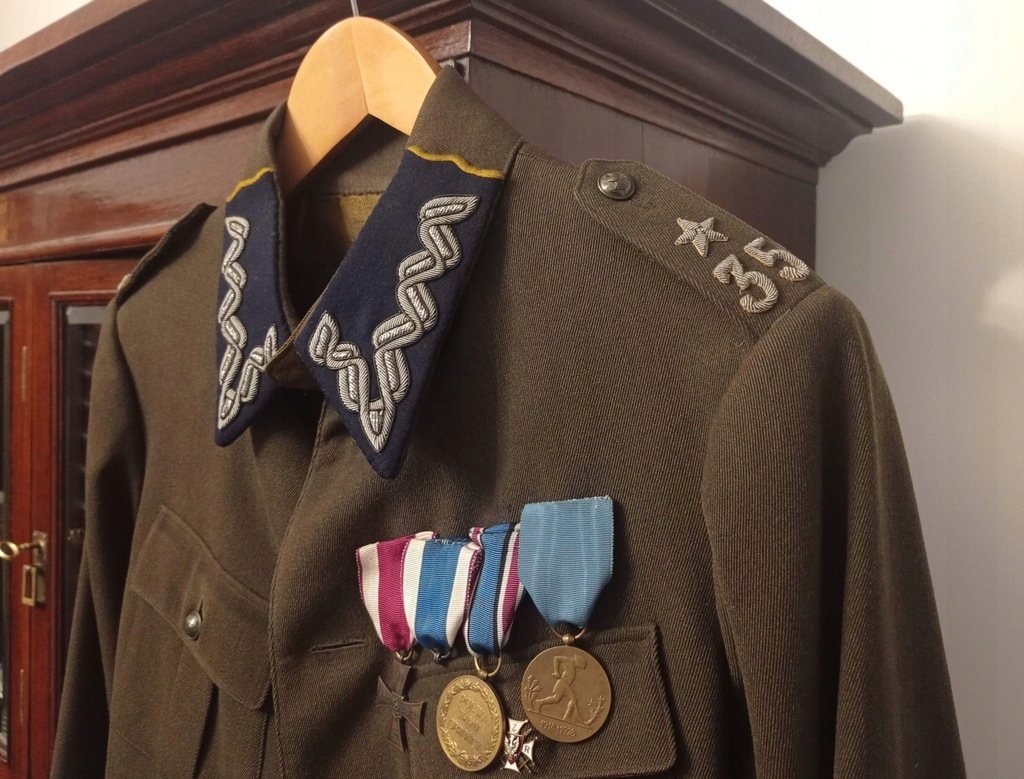 MUNDUR OFICERA 35 PUŁK PIECHOTY unikat II RP STAN - 13010290129 ...