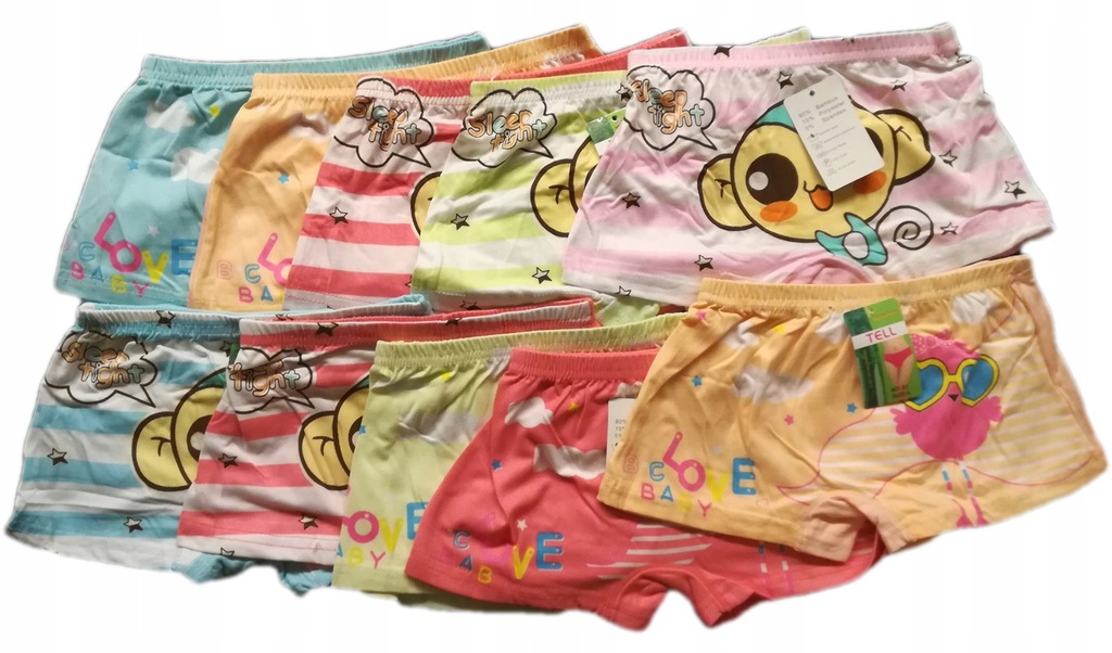 10x majtki figi majteczki dziewczynki 6 lat+ - 11564732174 - oficjalne archiwum Allegro