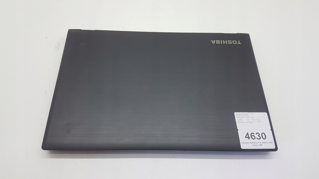 Laptop Toshiba Satelite Pro A50-C-2E9 (4630) - 17280807133 - oficjalne archiwum Allegro