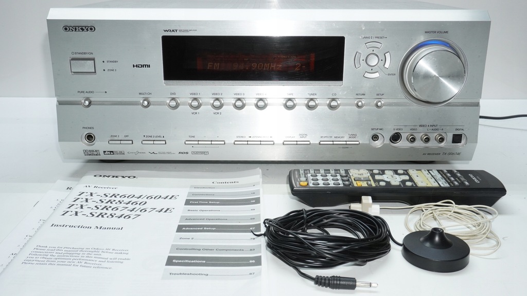 Amplituner 7.1 Onkyo TX-SR674E HDMI PILOT GWARANCJ - 11403834196 - oficjalne archiwum Allegro
