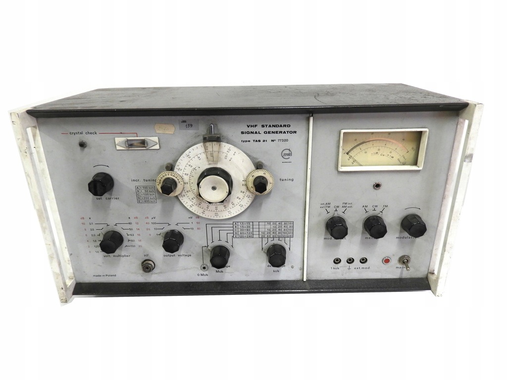 Generator VHF STANDARD SIGNAL GENERATION TYPE TAS 21 - 15602221118 ...