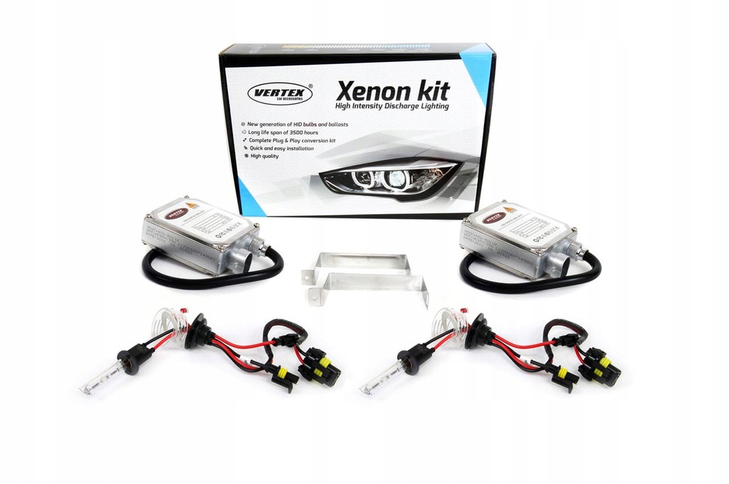 ZESTAW XENON H7 4300K 6000K XENONY HID E-MARK 35W - 10459714624 - oficjalne archiwum Allegro