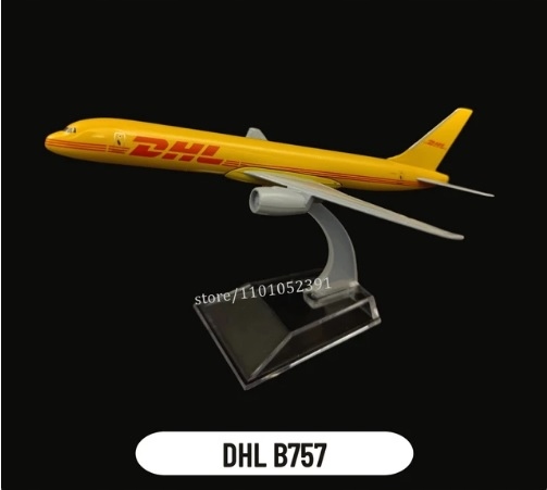 Model samolot boeing 757 dhl 1/400 metal metalowy - 14946438596 ...