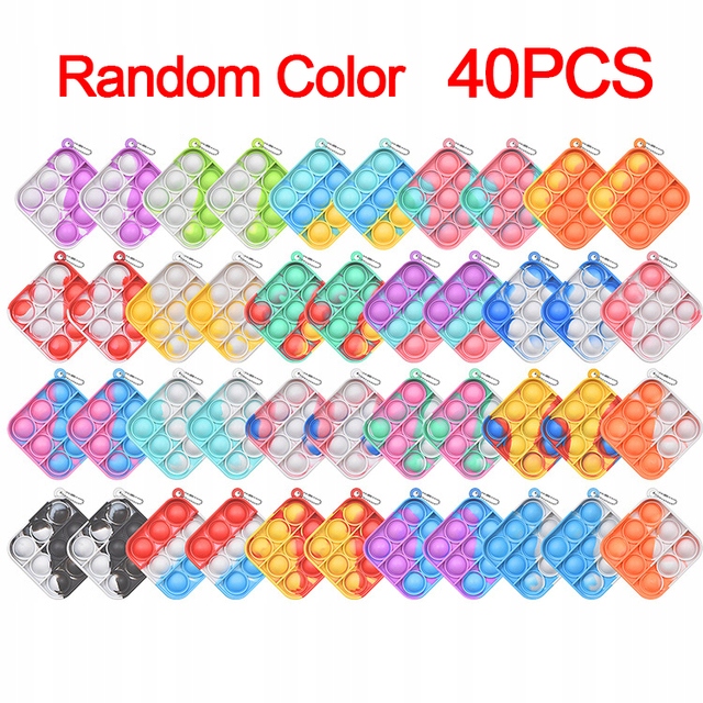 Mini Push Pop zabawki typu Fidget Bubble brelok oz - 13430029752 ...