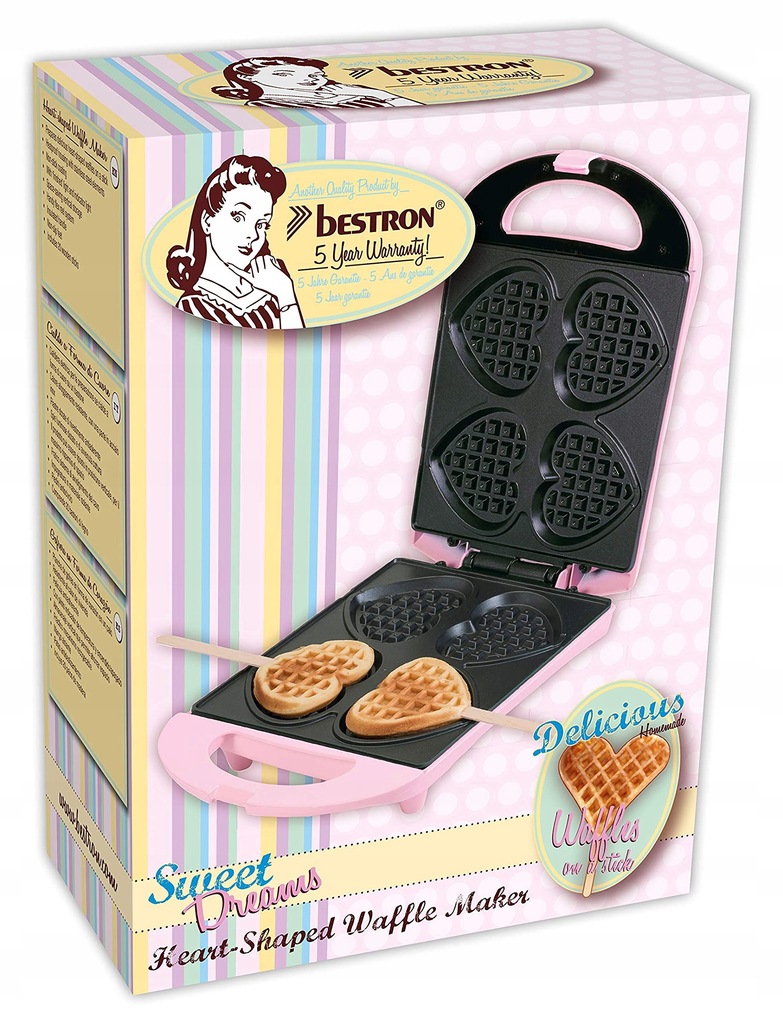 GOFROWNICA 4 SERCA CHRUPIĄCE GOFRY GOFRÓW NOWOŚĆ - 15231236706 ...