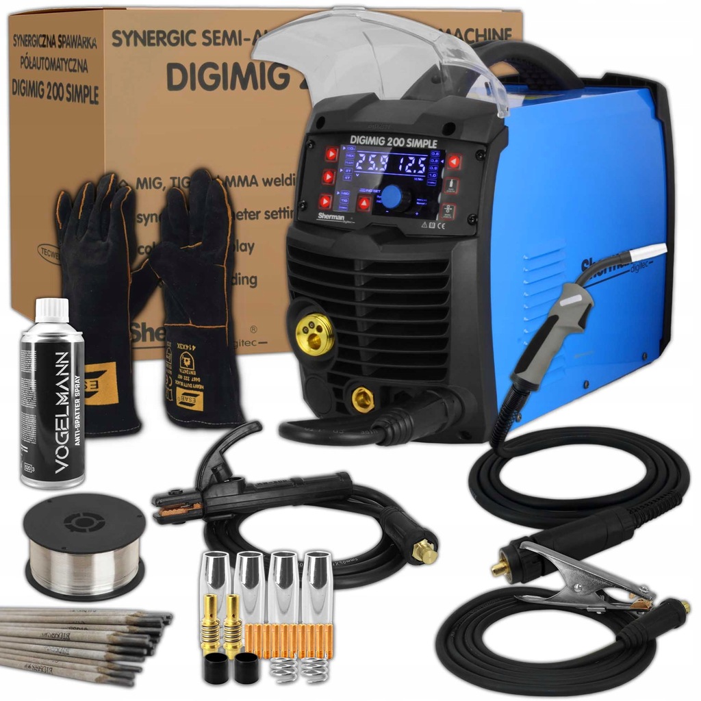 Zestaw Sherman Spawarka Migomat DIGIMIG 200 SIMPLE - 12872920688 - oficjalne archiwum Allegro