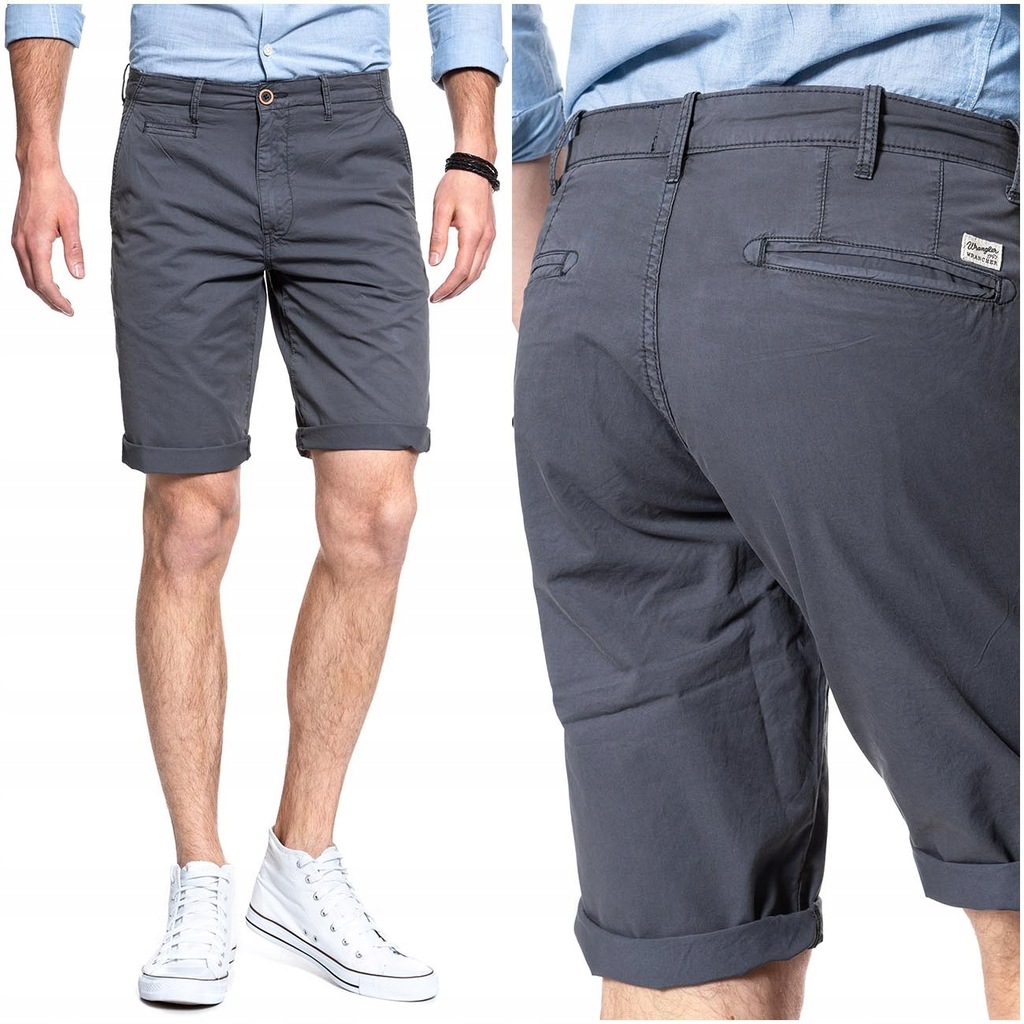 WRANGLER CHINO MĘSKIE SZORTY KRÓTKIE SPODENKI W29 - 11920572886 - oficjalne archiwum Allegro