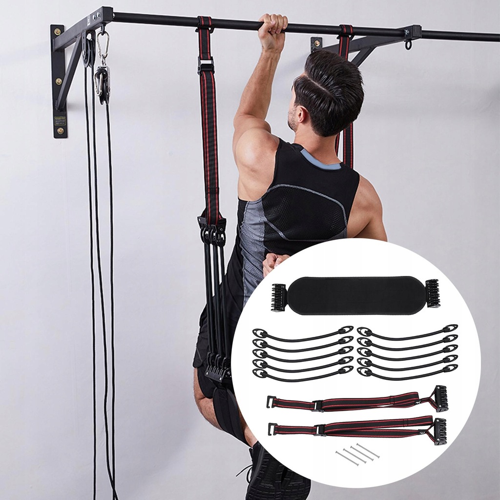 Pull up Resistance Band, Elastic Rope Arms Legs Training Exercise Foot ...