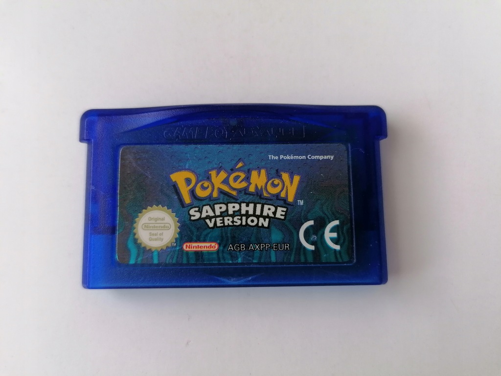POKEMON SAPPHIRE GBA ENG Game Boy Advance - 12619556268 - oficjalne ...