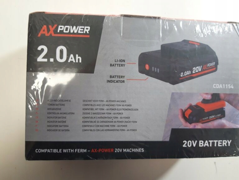AKUMULATOR DO NARZĘDZI FERM AX POWER 20V CDA115 - 9583768240 ...