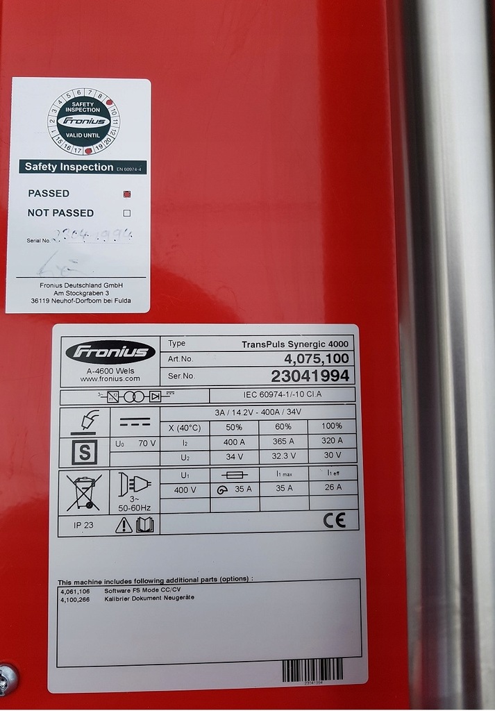 Fronius TPS 4000 400A ROBOT RCU 5000 PULS MiG Mag! - 8357406473 ...