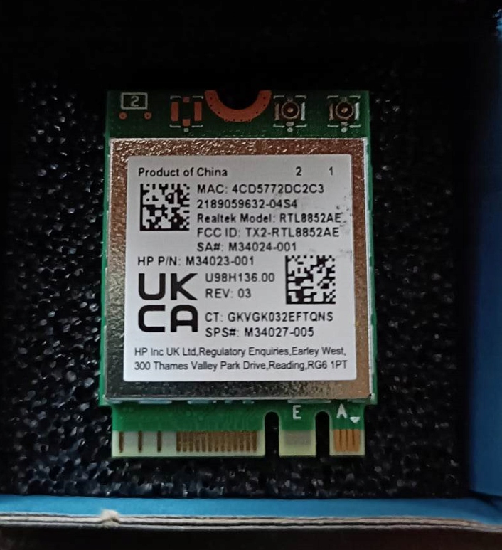 Karta sieciowa wewnętrzna Realtek RTL8852AE - 13448787800 - oficjalne ...