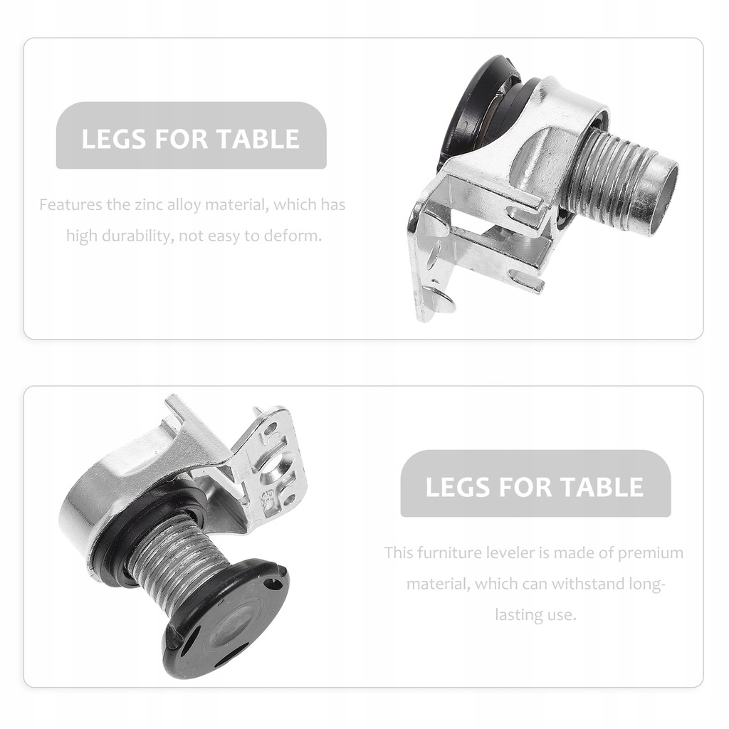 FURNITURE LEG PADS TABLE LEVELING FEET ADJUSTABLE - 14868323072 ...