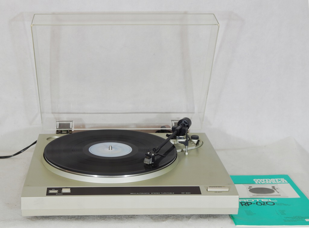 Gramofon Rotel RP-820, oryg. instrukcja półautomat - 10885576254 ...
