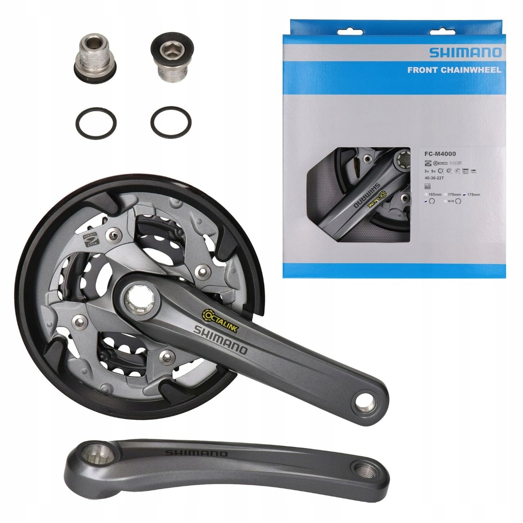 SHIMANO FC-M4000 Korba 9s Alivio 40x30x22 175 - 8194741365 - oficjalne archiwum Allegro