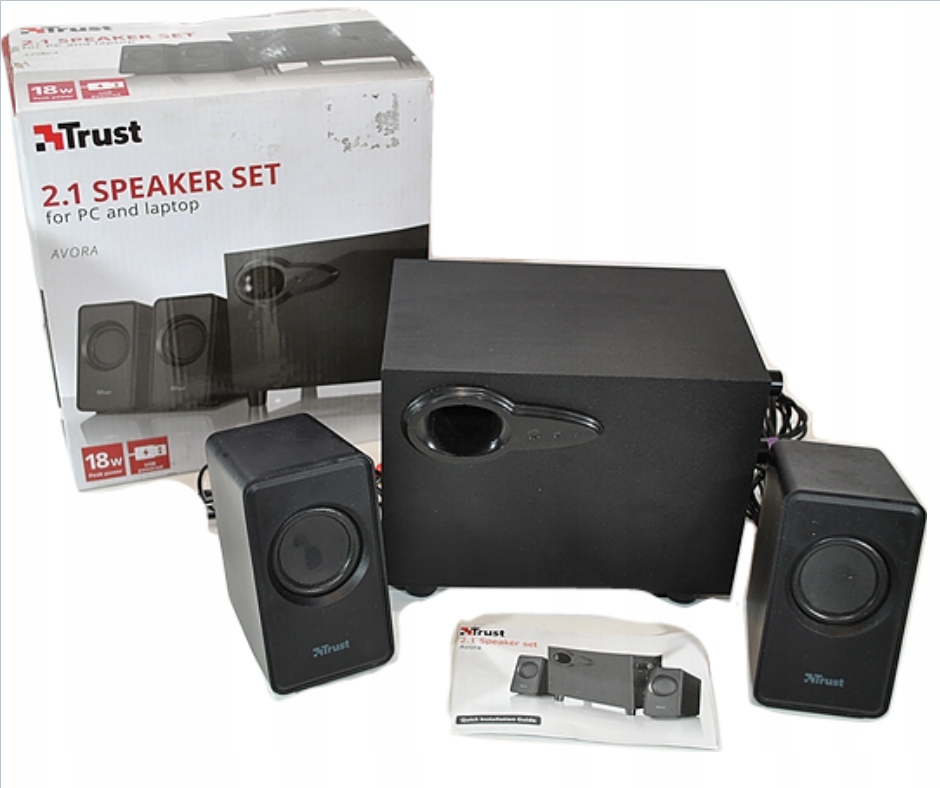 Głośnik TRUST AVORA 2.1 SUBWOOFER SPEAKER SET - 12415195651 - oficjalne ...