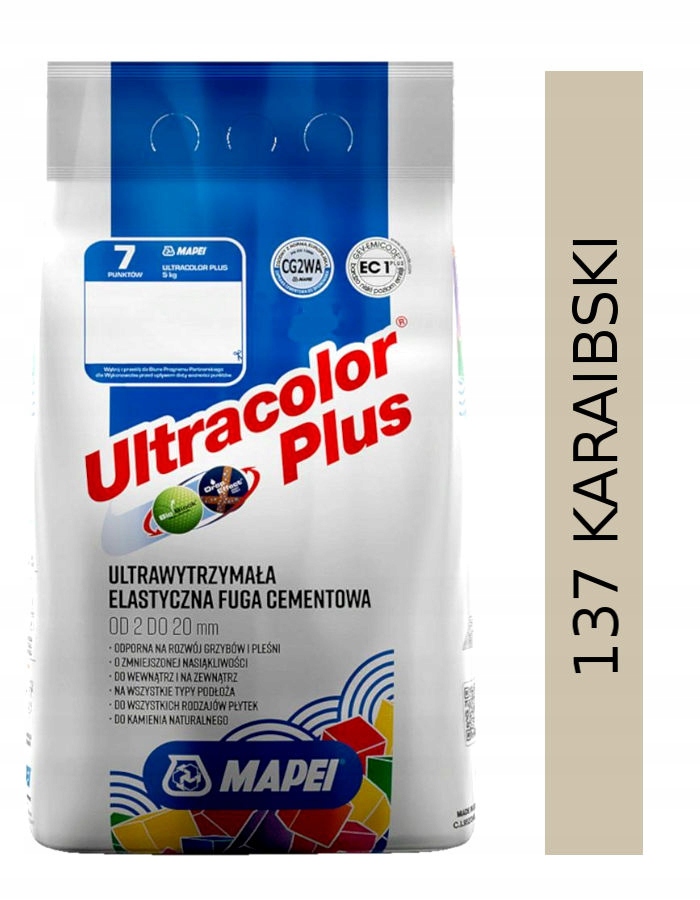 MAPEI Fuga Ultracolor Plus 137 KARAIBSKI 5kg - 11787033530 - oficjalne ...