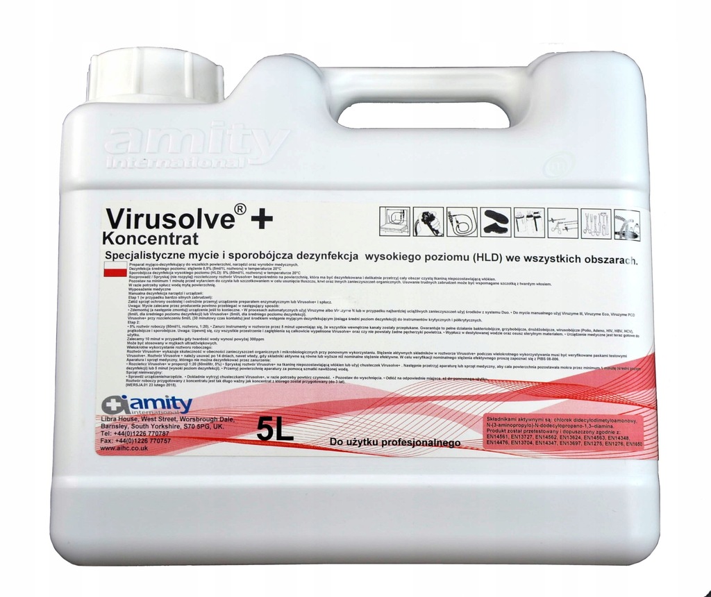 VIRUSOLVE + koncentrat 5l do dezynfekcji (5L=100L) - 6009822214 ...