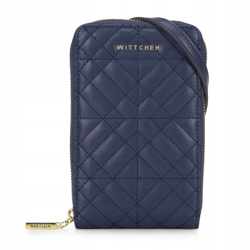 WITTCHEN minitorebka skórzana pikowana granatowa - 14965519964 - oficjalne archiwum Allegro