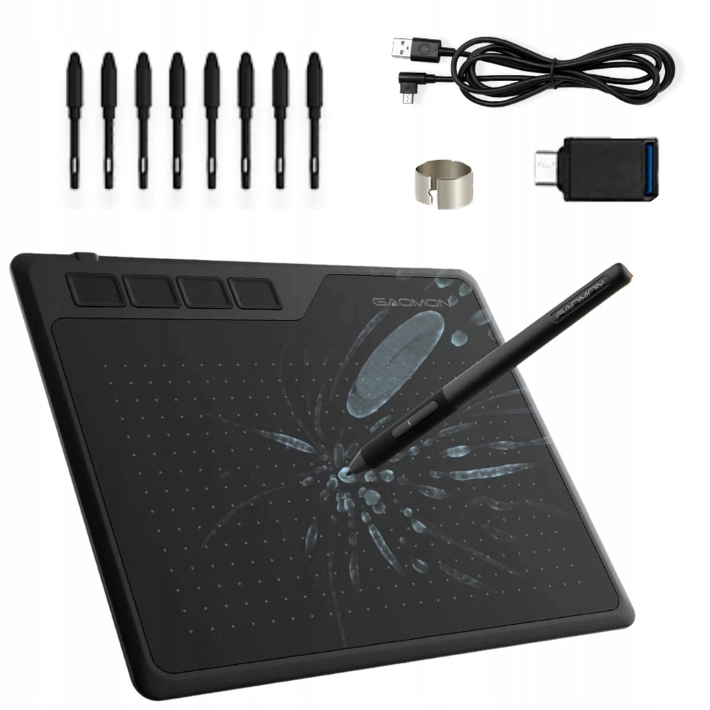 CYFROWY TABLET GRAFICZNY GAOMON z RYSIKIEM - 12894785855 - oficjalne ...