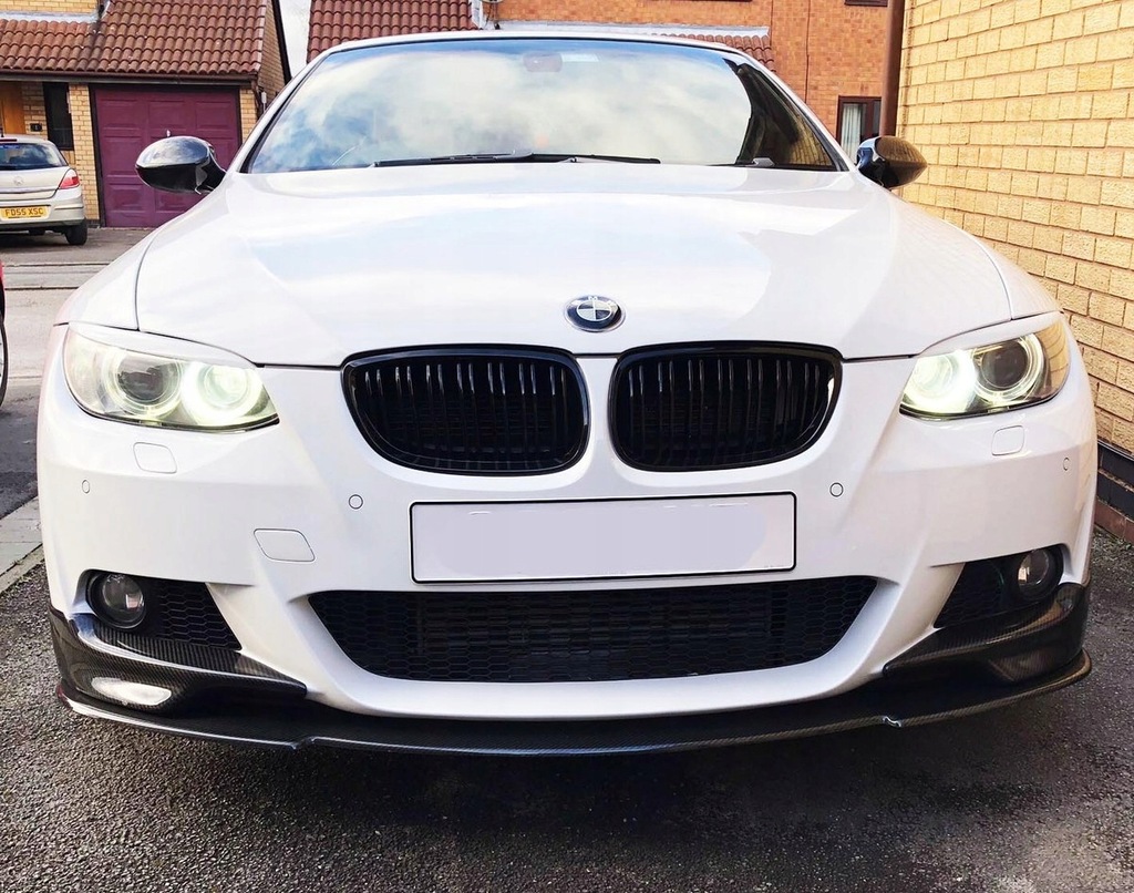 Nerki atrapa grill BMW 3 E92 LIFT M-PAKIET BLACK - 12645403953 ...