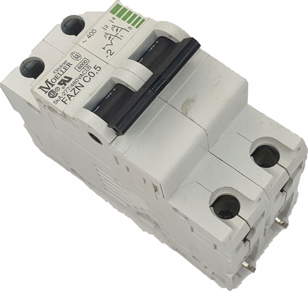 bezpiecznik automatyczny eska 2P C0,5 # MOELLER FAZN C0,5 - 16902156038 - oficjalne archiwum Allegro