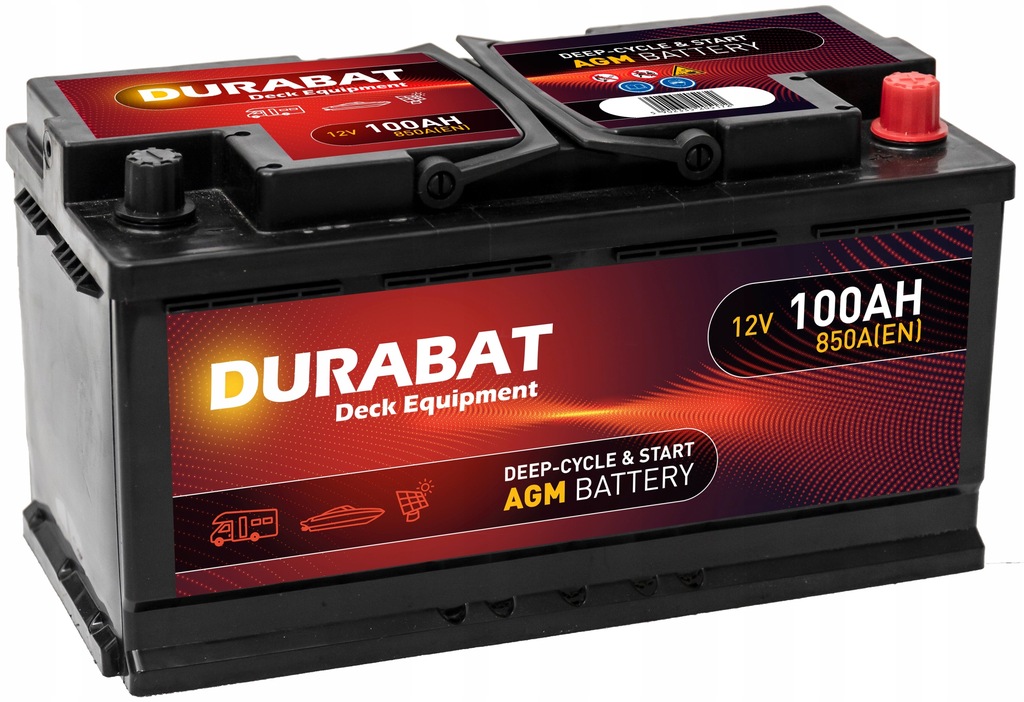 AKUMULATOR ŻELOWY 12v 100Ah AGM BEZOBSŁUGOWY ŁÓDKI - 11139370569 - oficjalne archiwum Allegro