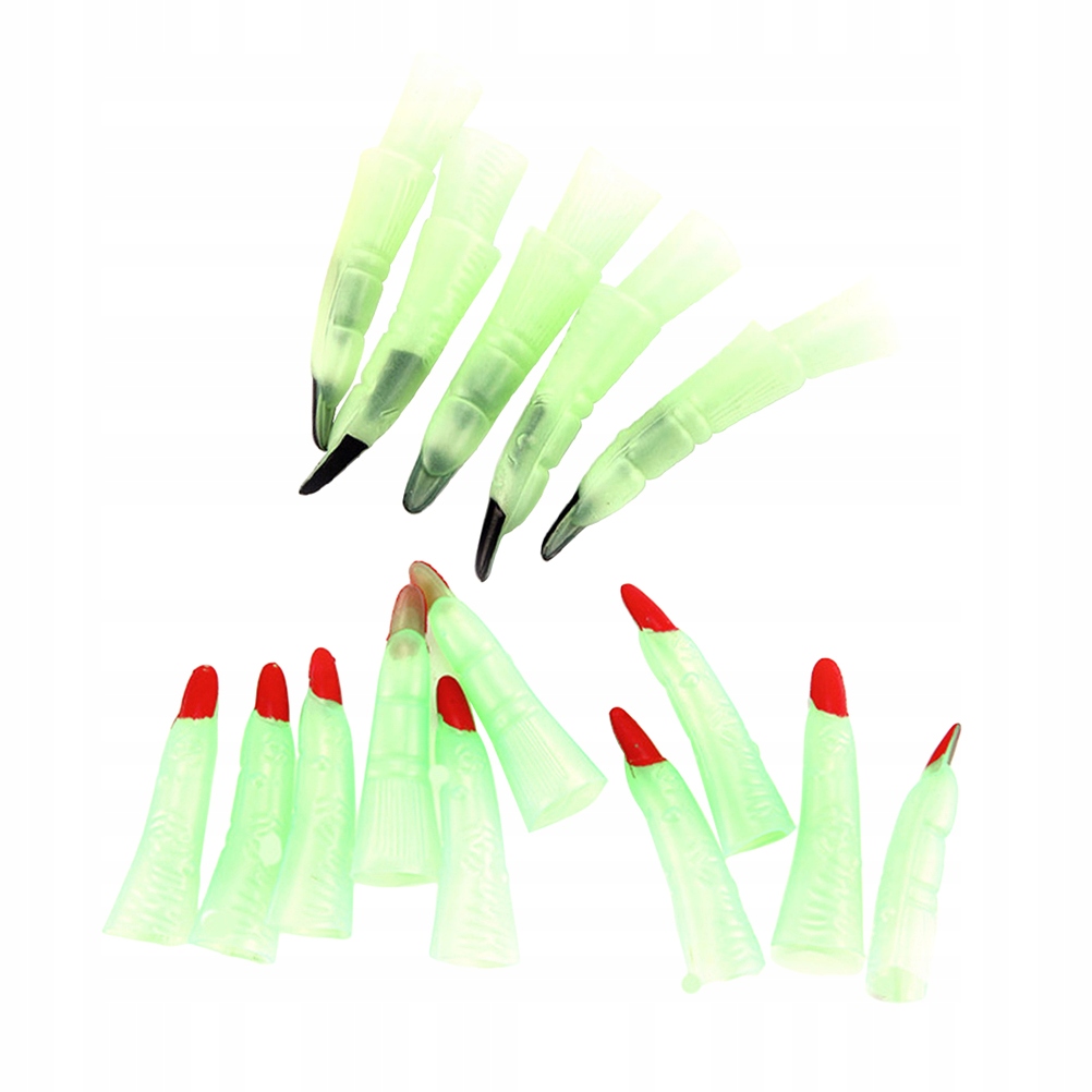 Fake Nails Glow The Dark Luminous Props 20 Pcs - 14246617032 ...