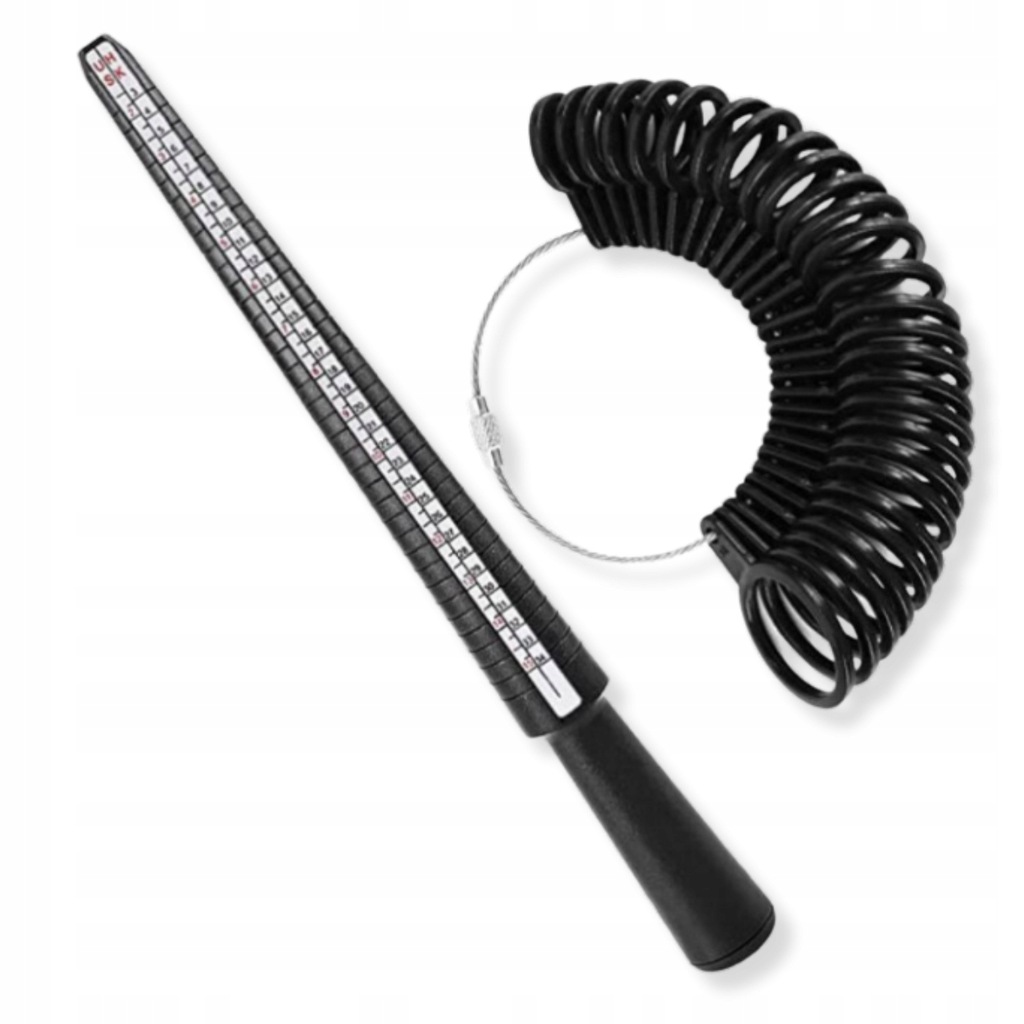 MIARKA JUBILERSKA DO MIERZENIA PALCÓW PIERŚCIONKÓW OBRĄCZEK TRZPIEŃ ZESTAW - 14814729119 ...