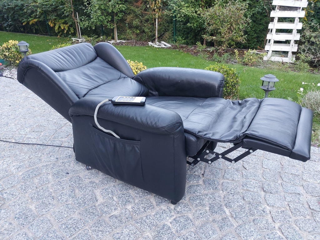 fotel z funkcją relax pilot skóra pionizacja TV - 14338904894 ...