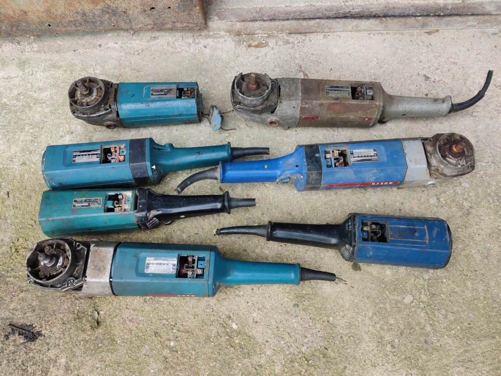 Stare szlifierki uszkodzone części BOSCH CELMA - 14514884423 - oficjalne archiwum Allegro