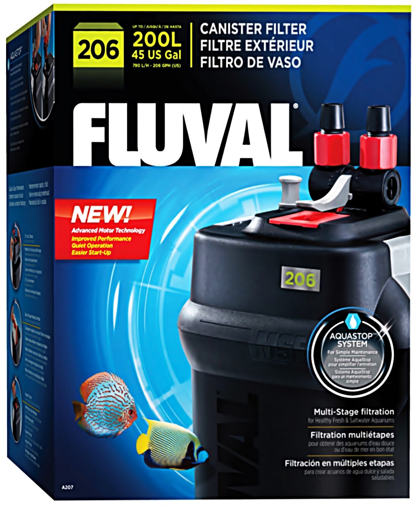 FLUVAL 206 filtr zewnętrzny do 200l Hagen - 7204999682 - oficjalne ...