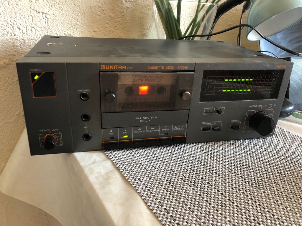 Magnetofon Unitra cassete M3016 - 15474500476 - oficjalne archiwum Allegro