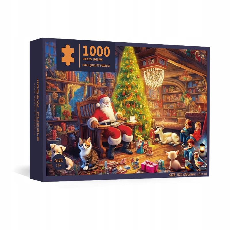 Puzzle Świąteczne 52*38cm1000 Elementów Puzzle Papierowe Zabawki ...