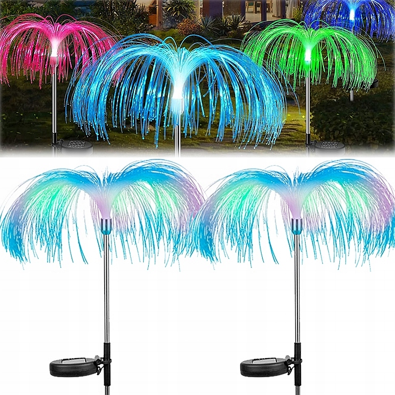 2SZT LAMPA SOLARNA OZDOBA OGRODOWA MEDUZA LAMPKA - 13523995877 - oficjalne archiwum Allegro