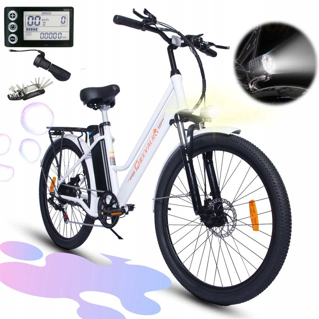 Rower elektryczny Miejski męski/damski Cheevalry C26 PRO 20AH 120km E-bike - 15933877900 ...