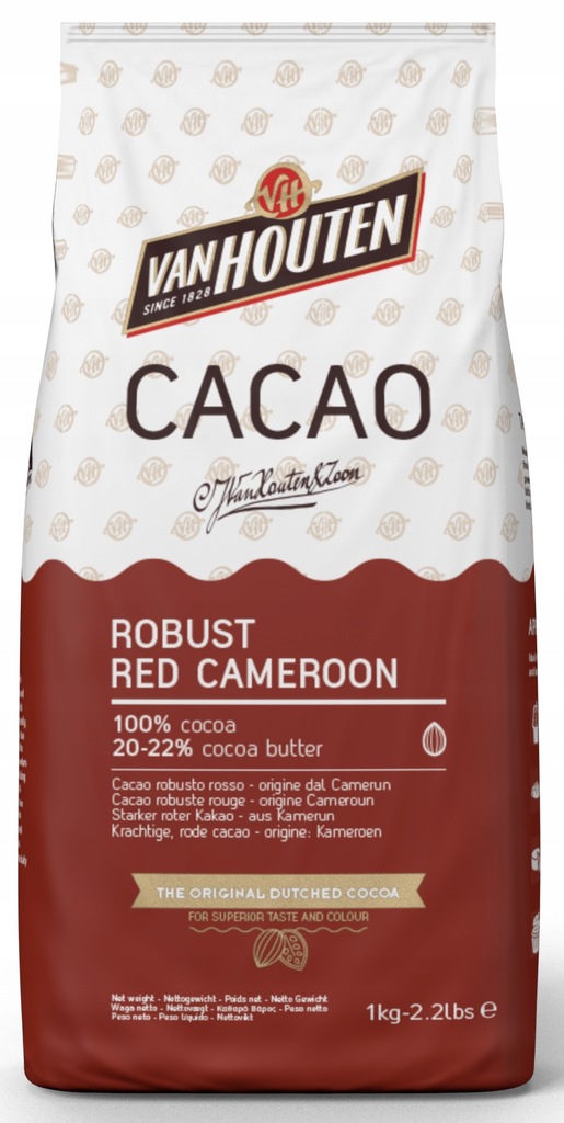 Kakao Van Houten Robust Red Cameroon 1kg - 12999364481 - oficjalne ...