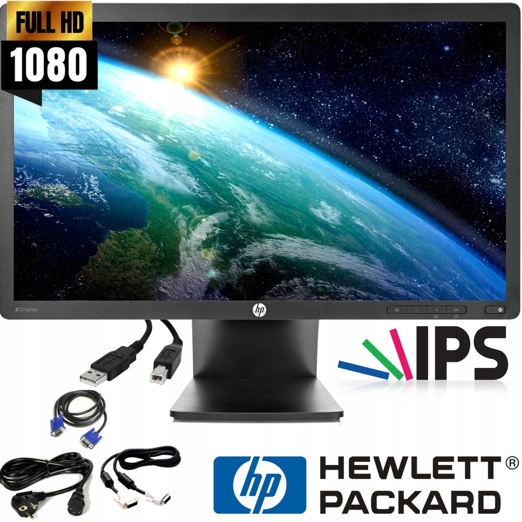 Monitor LED HP Z22i 22'' 1920x1080 IPS DP USB HUB - 12462600878 ...