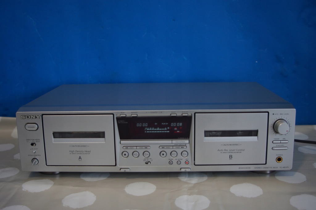 Magnetofon kasetowy Sony TC-WE475 srebrny - 12174518257 - oficjalne ...