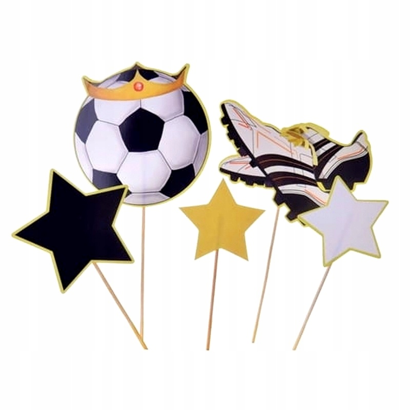 Topper Toppery na Tort Piłka Nożna Goal Gwiazdki - 13509490820 ...