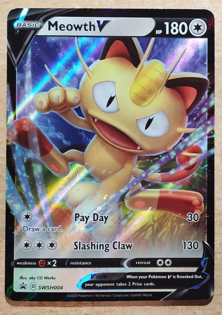 Meowth V (Promo SWSH004 - Meowth VMax Collection) - 11582439151 ...
