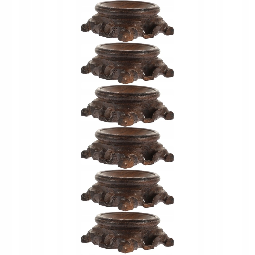 6 pcs Natural Wooden Base Sphere Stand for Storage - 13173805492 ...