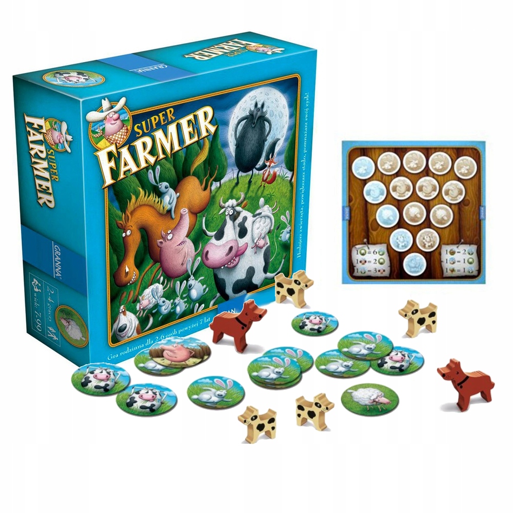 GRANNA SUPER FARMER DELUX GRA PLANSZOWA FARMA - 12324002783 - oficjalne ...
