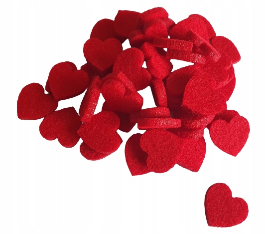 FILC 4mm FILCOWE SERCE scrapki bordo 2cm 50szt - 13208849821 ...