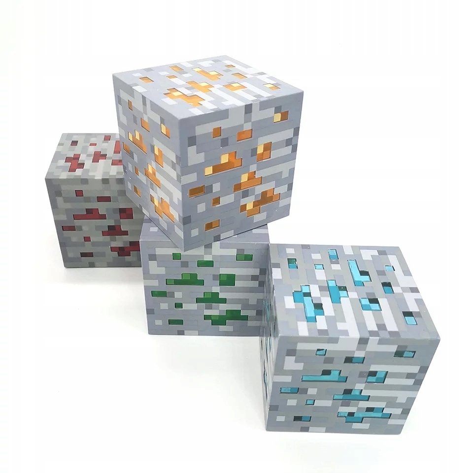 Ruda Minecraft lampka diament zabawka dzieci PL - 9678830769 ...
